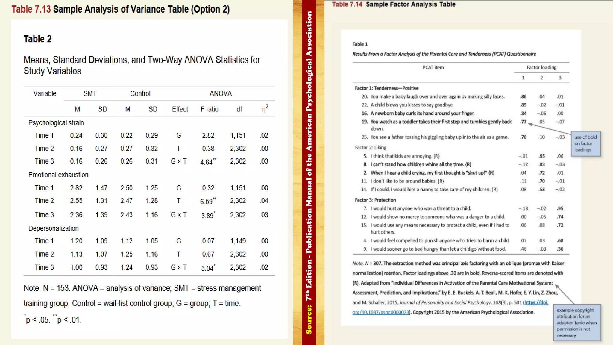 Guidelines of Tables - APA Style - 7th Edition | PDF