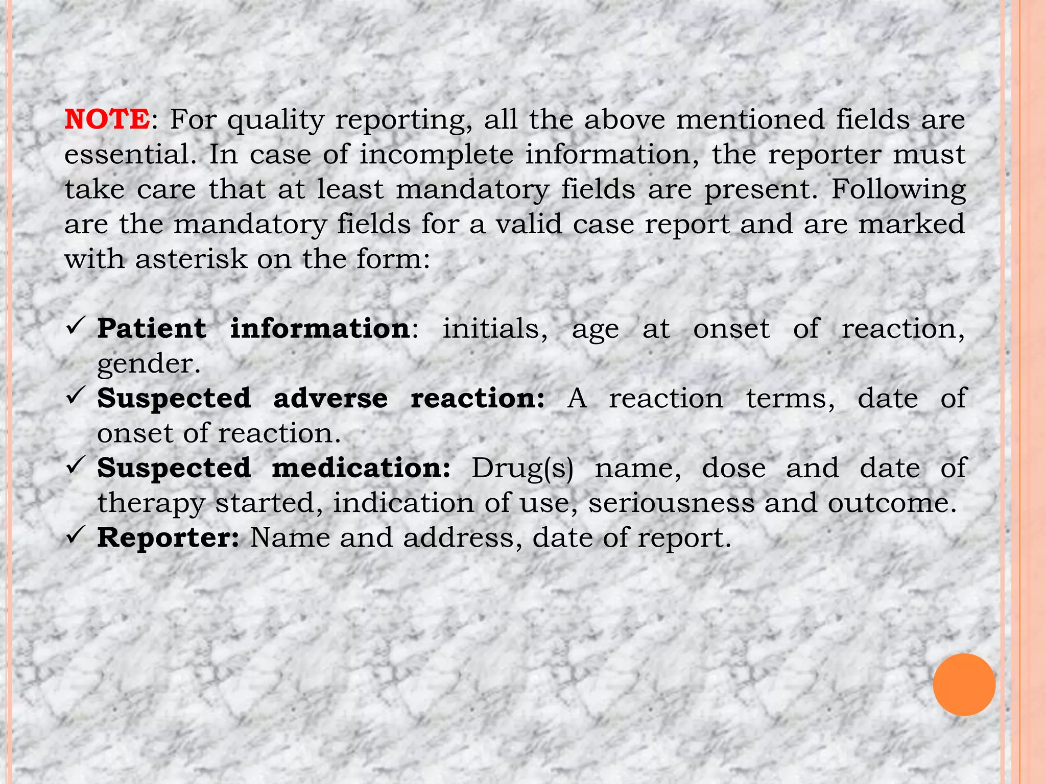 Guidelines on adr reporting | PPTX