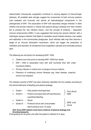 Guidelines on clinical management of Dengue Fever & Dengue Hemorrhagic ...