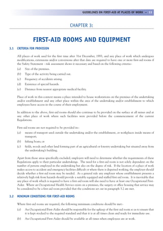 Guidelines on first aid at places of work | PDF | First Aid | Injuries