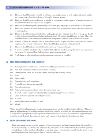 Guidelines on first aid at places of work | PDF | First Aid | Injuries