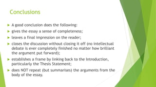 Guidelines on how to write an academic essay | PPT