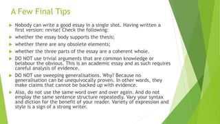 Guidelines on how to write an academic essay | PPT