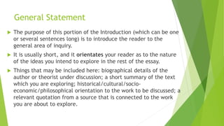 Guidelines on how to write an academic essay | PPTX