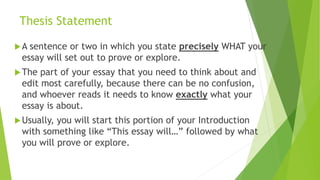 Guidelines on how to write an academic essay | PPT