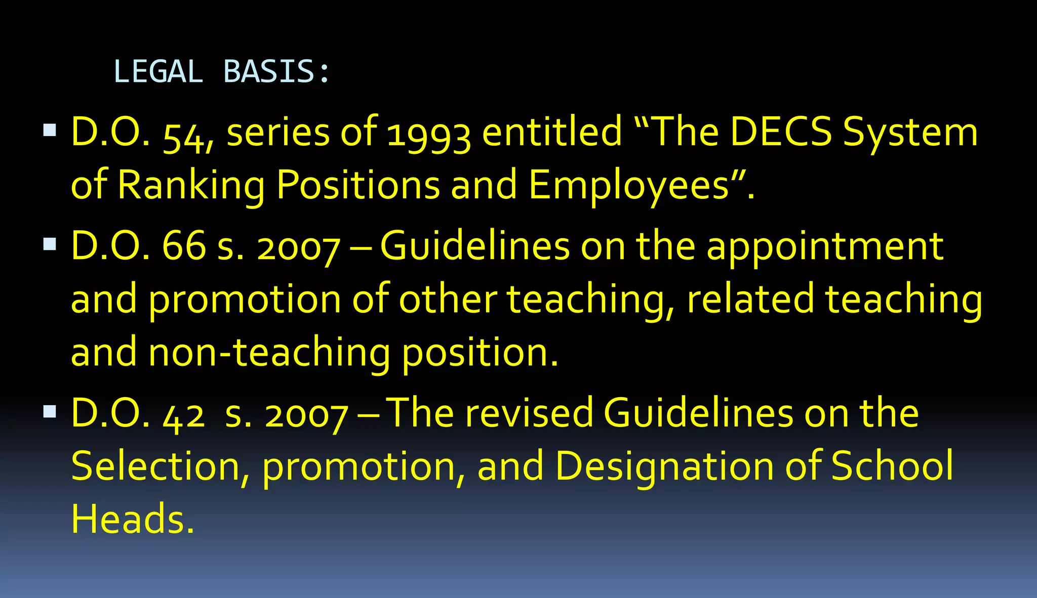 Guidelines on promotion on administrative position | PPTX