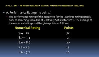Guidelines on promotion on administrative position | PPTX