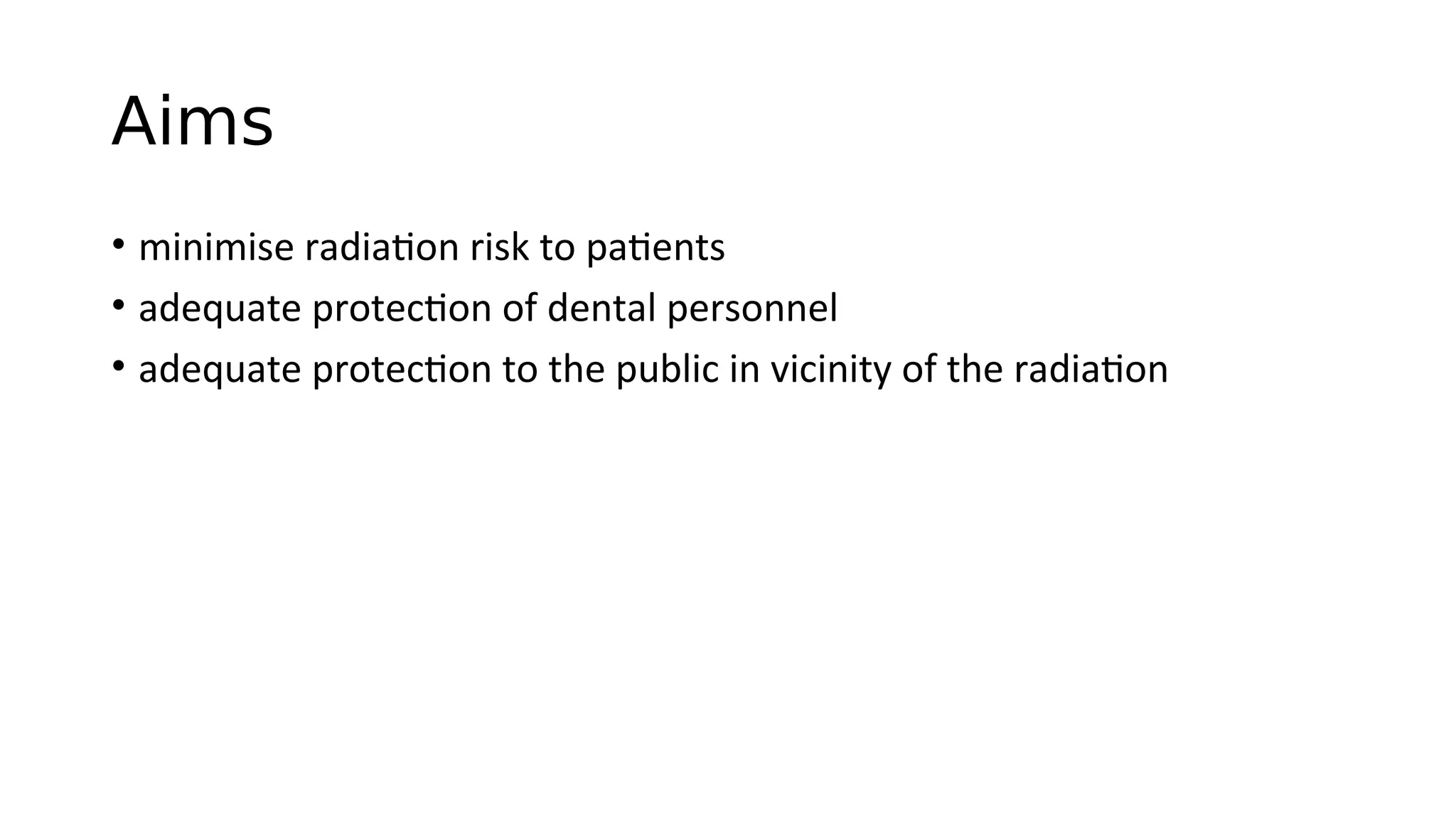 Guidelines on Radiation Safety in Dentistry | PDF