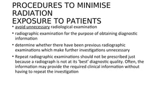 Guidelines on Radiation Safety in Dentistry | PDF