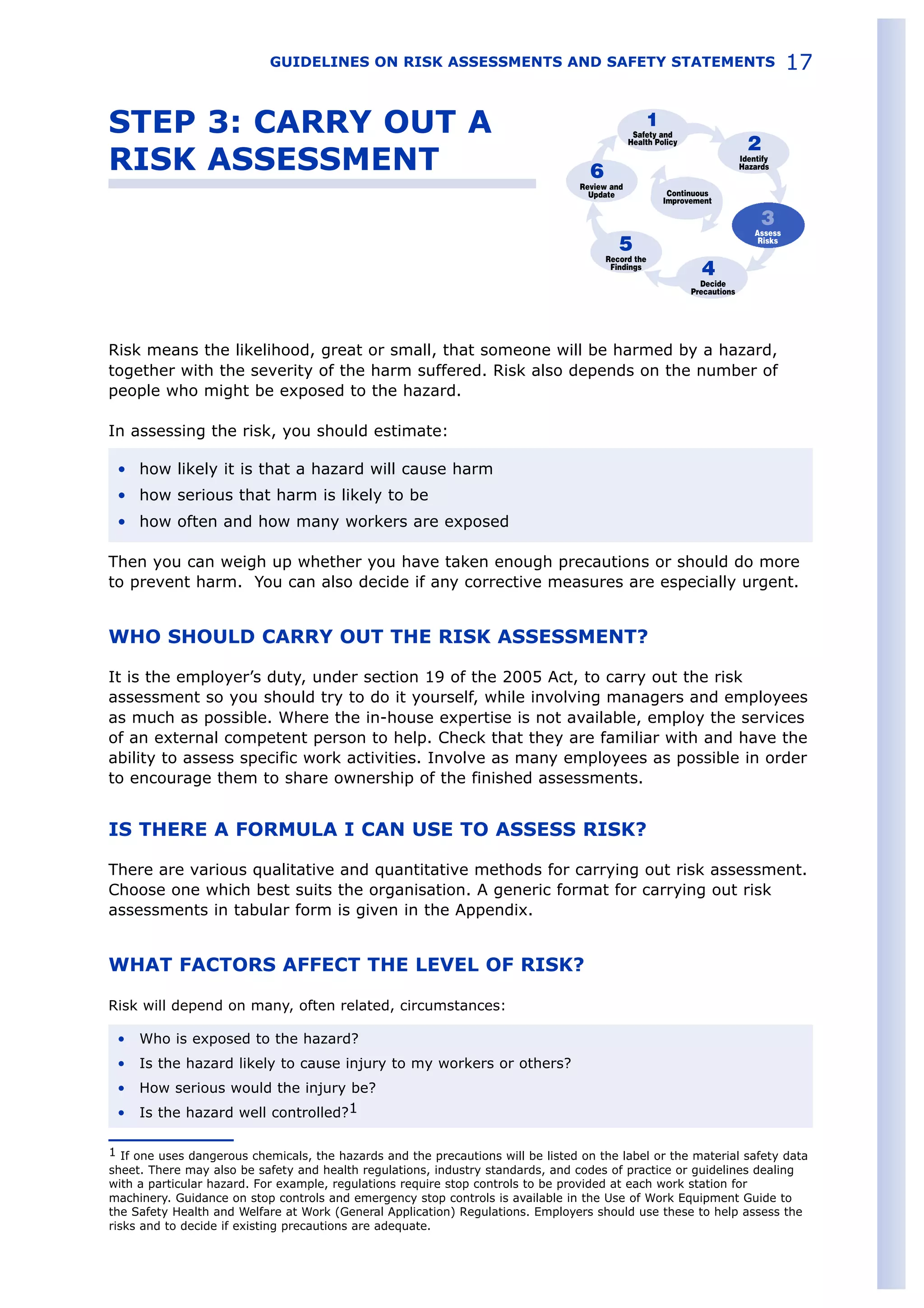 Guidelines on risk_assessments_and_safety_statements | PDF