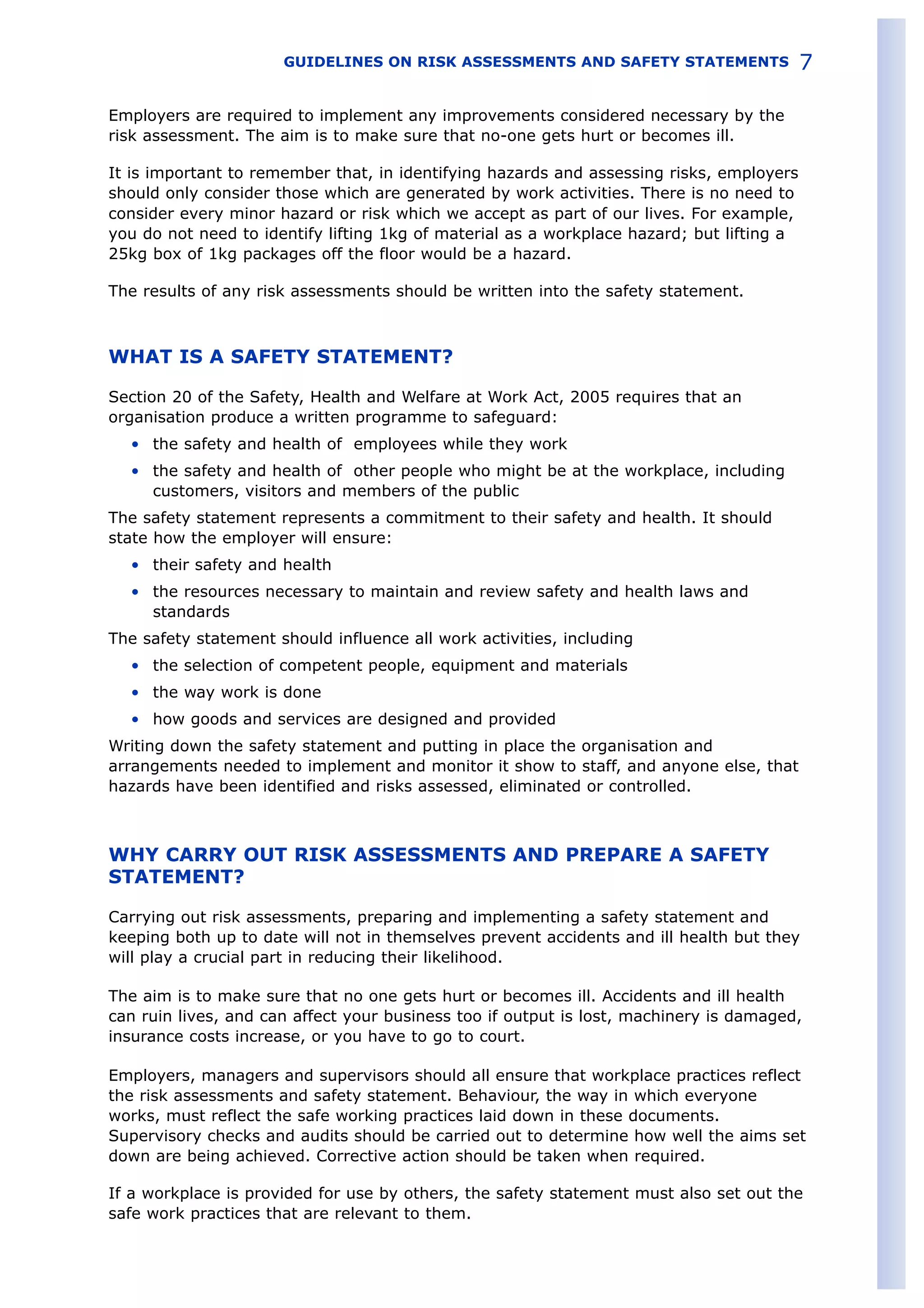 Guidelines on risk_assessments_and_safety_statements | PDF