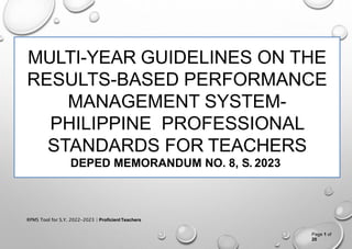 Guidelines on RPMS PPST SY 23-24.pptx