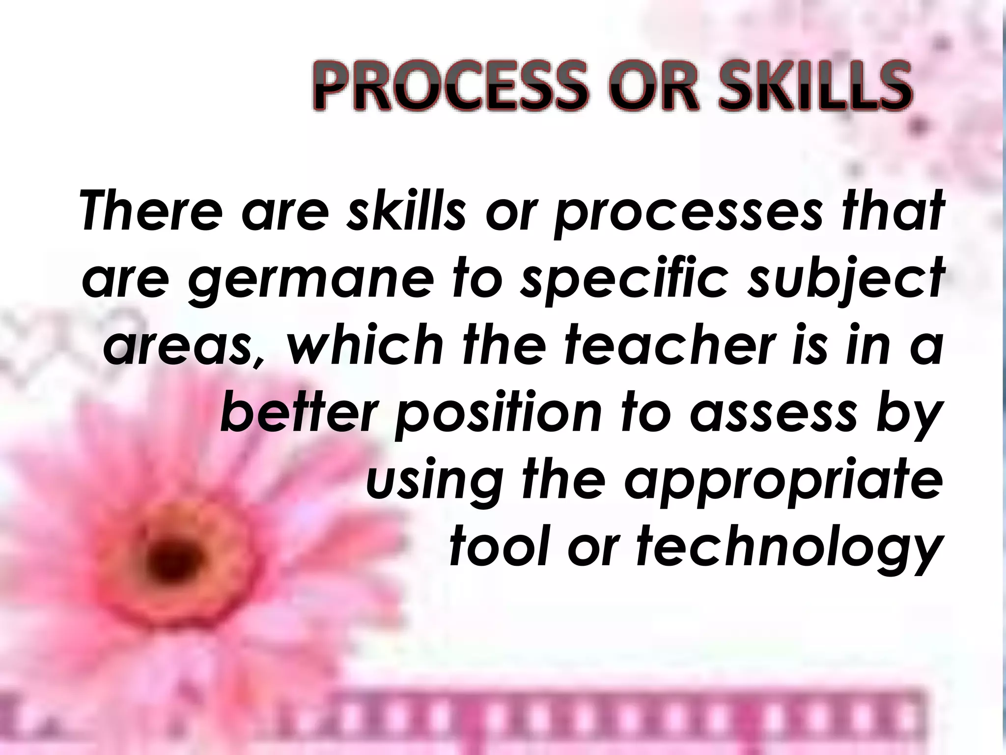 Guidelines on the assessment & rating of learning under the K to 12 ...