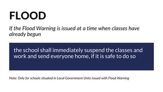 Guidelines on the Cancellation or Suspension of Classes and Work in ...