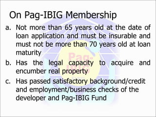 Guidelines On The Pag Ibig Fund End User Home | PPS