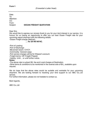 GUIDELINES ON USEFUL FORMS IN FREIGHT FORWARDING (F) Danny Diep Toh MBA.pdf