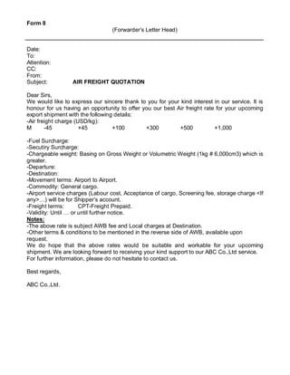 GUIDELINES ON USEFUL FORMS IN FREIGHT FORWARDING (F) Danny Diep Toh MBA.pdf
