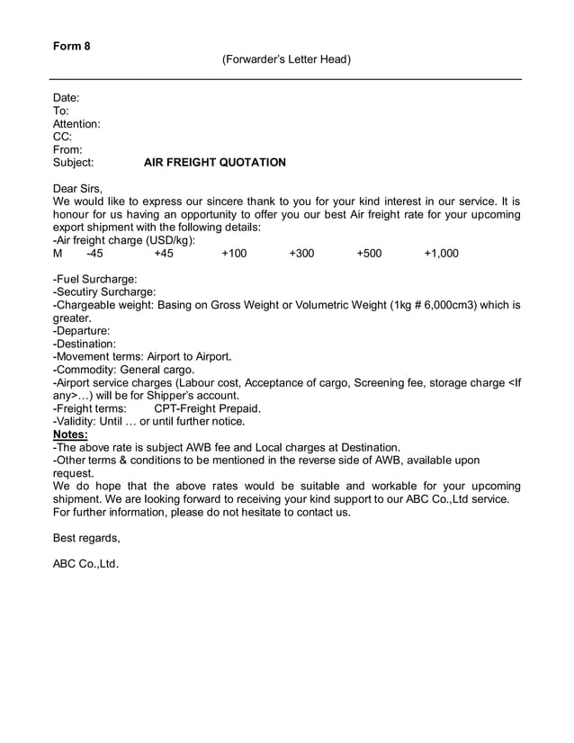 GUIDELINES ON USEFUL FORMS IN FREIGHT FORWARDING (F) Danny Diep Toh MBA.pdf