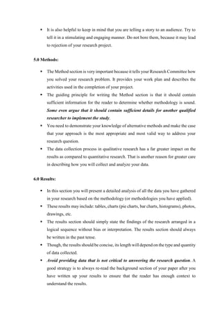 Guidelines on writing a research paper | PDF
