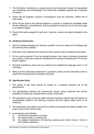 guidelines paper setters for people llllll | PDF