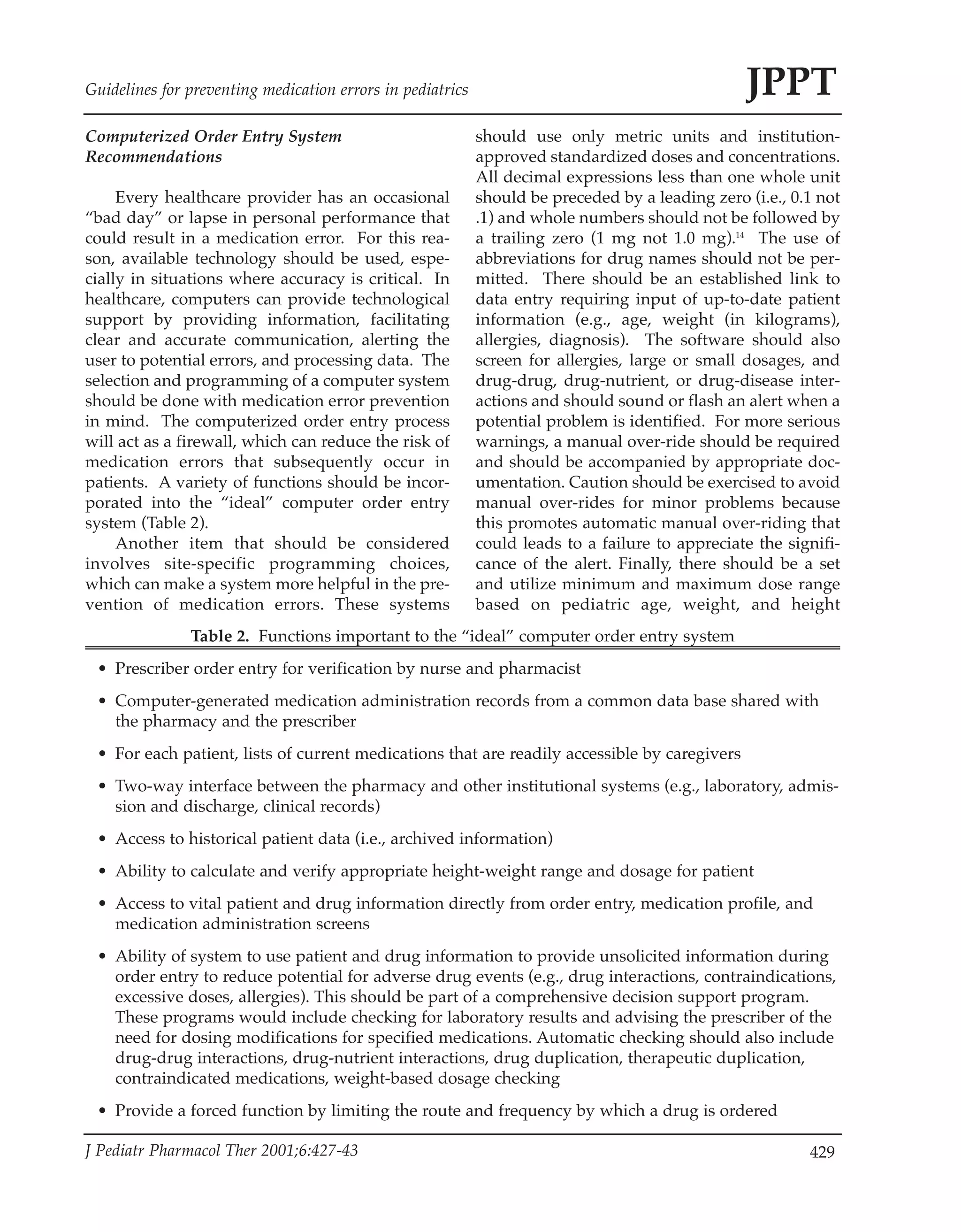 Guidelines peds preventing medication errors | PDF