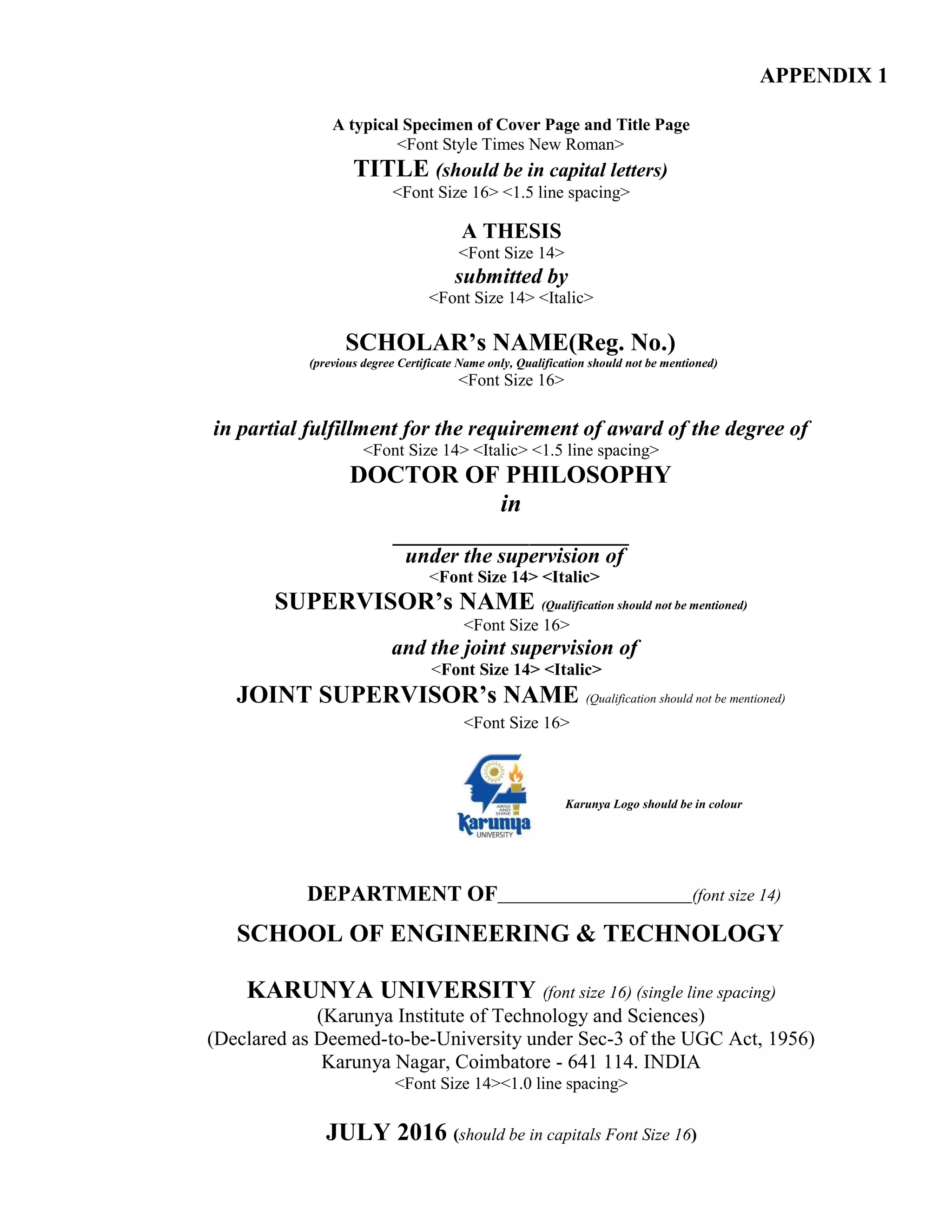 Guidelines ph,d thesis | PDF