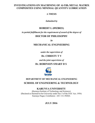 Guidelines ph,d thesis | PDF