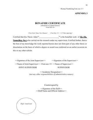 Guidelines ph,d thesis | PDF