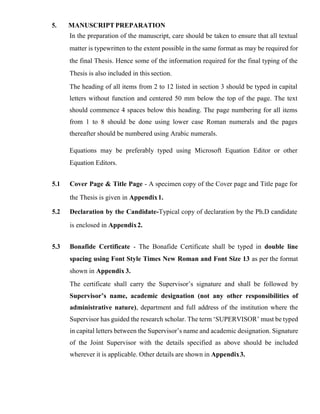 Guidelines ph,d thesis | PDF