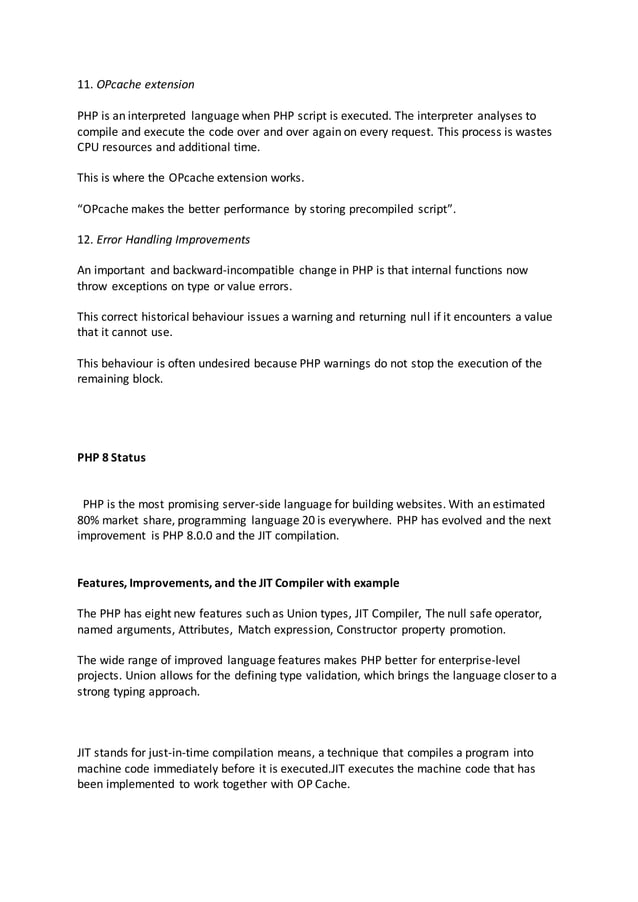 Guidelines php 8 gig | PDF