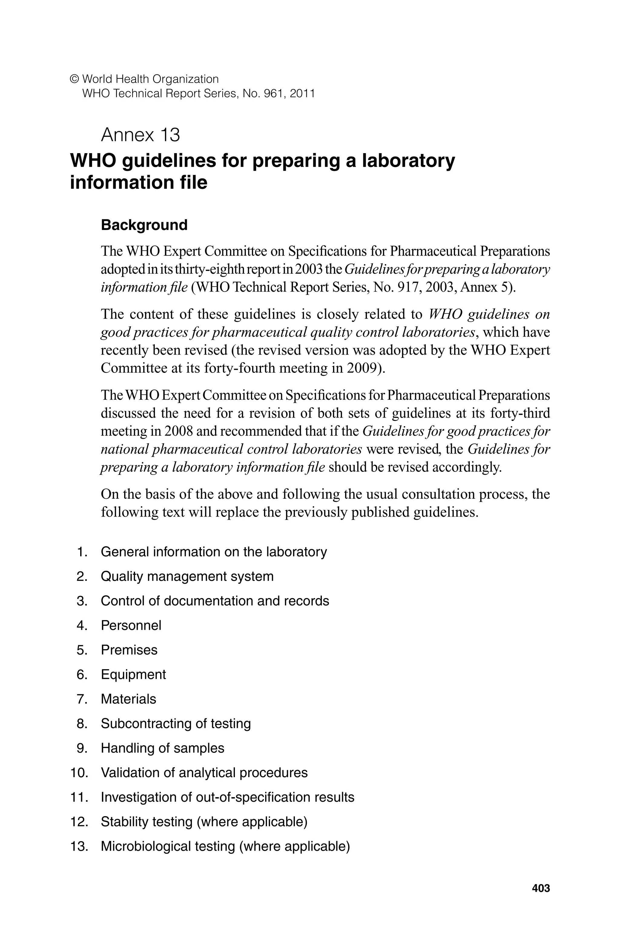 Guidelines for Preparing Laboratory Information File | PDF