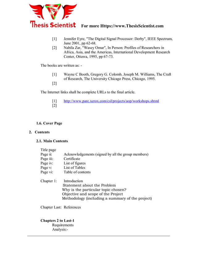 Project report format computer science | PDF | Career Planning | Careers