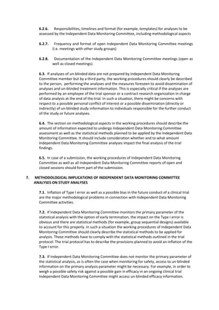 Guidelines regarding independent data monitoring committees, published ...
