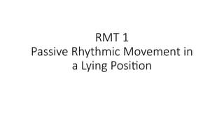 Guidelines Rhythmic Movement Training Gerakan 1 | PPT