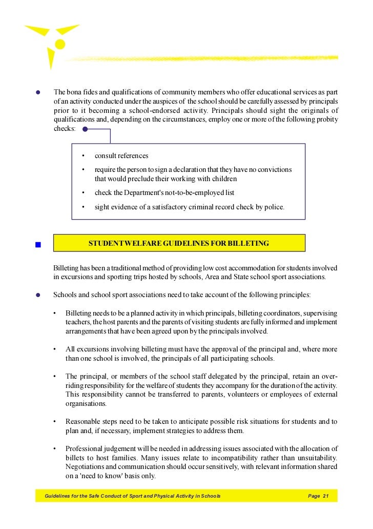Guidelines safeconductsport