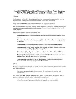 Guideliness Passive Voice | PDF | Books and Literature