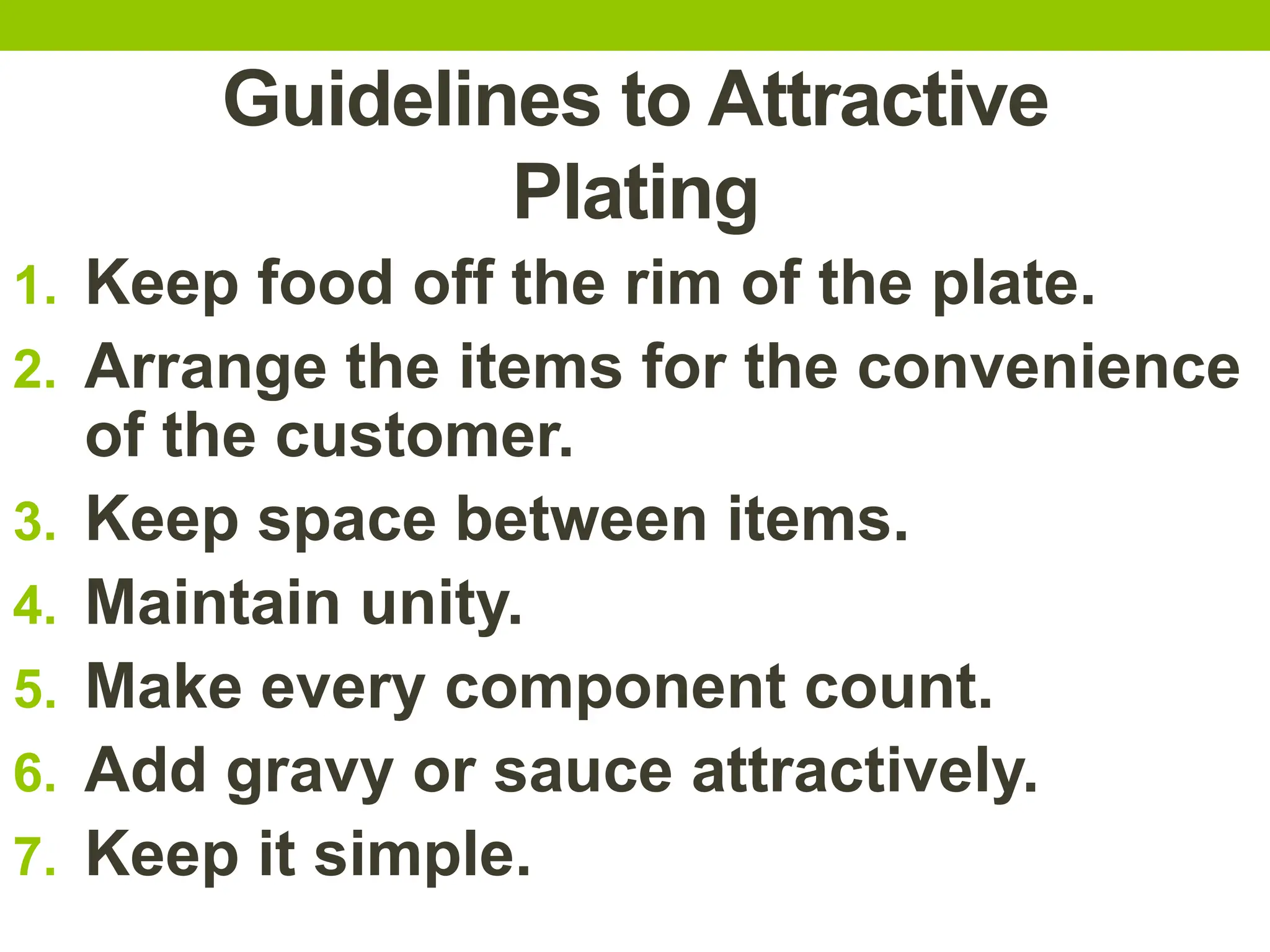 Guidelines_To-Attractive_Platings in cookery 10 | PPTX