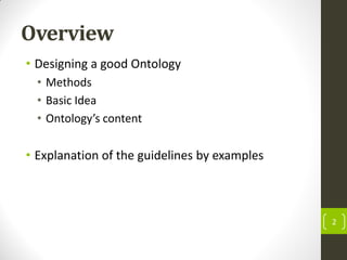 Guidelines to create an ontology | PPT