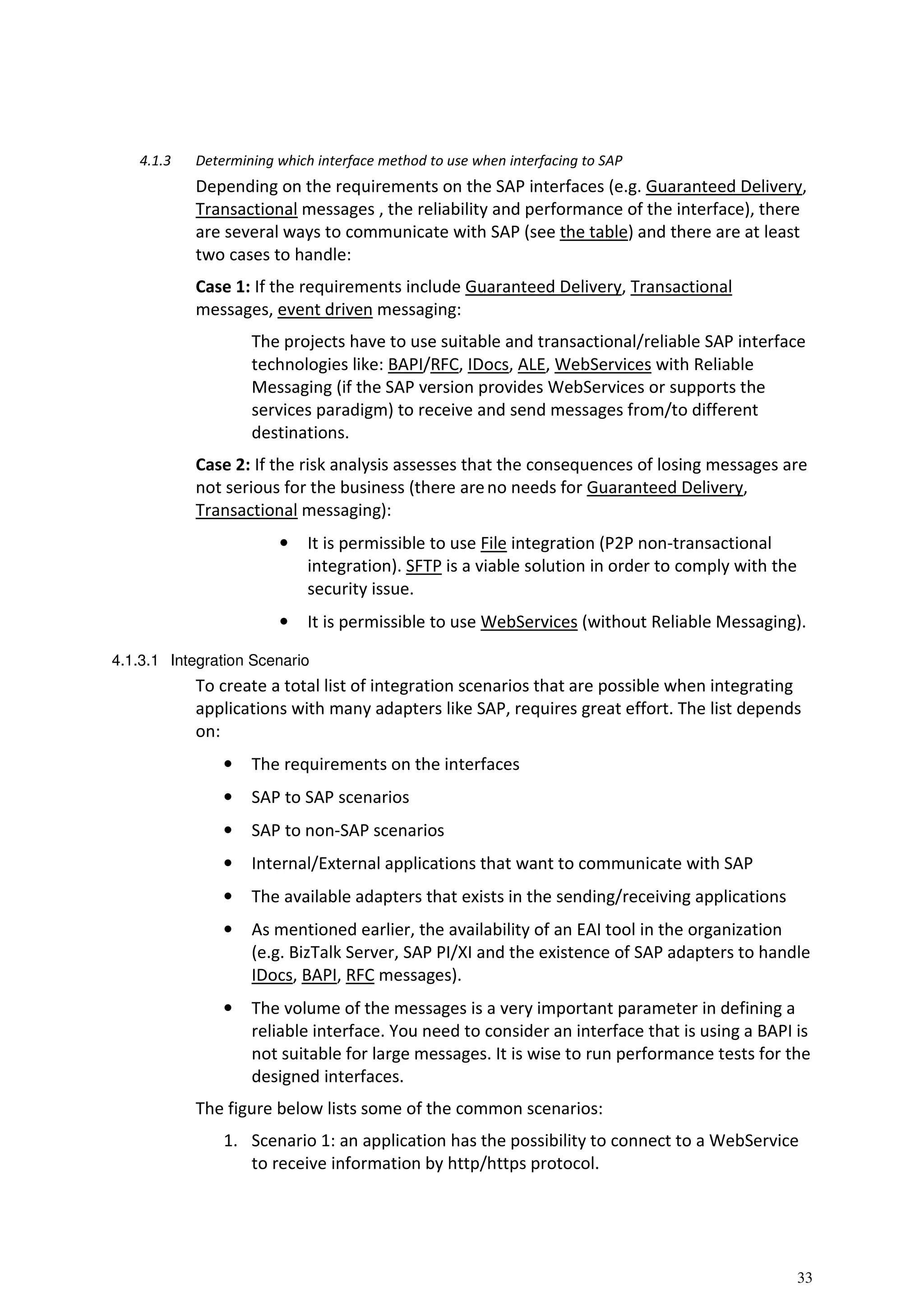 Guidelines to determine the right interface when integrating with sap systems version 1.4 | PDF
