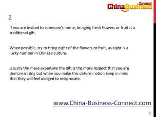 Guidelines to gift giving in china | PDF