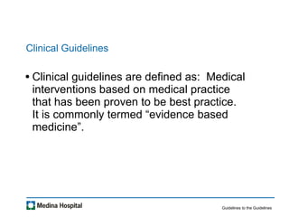 Guidelines To Guidelines | PPT