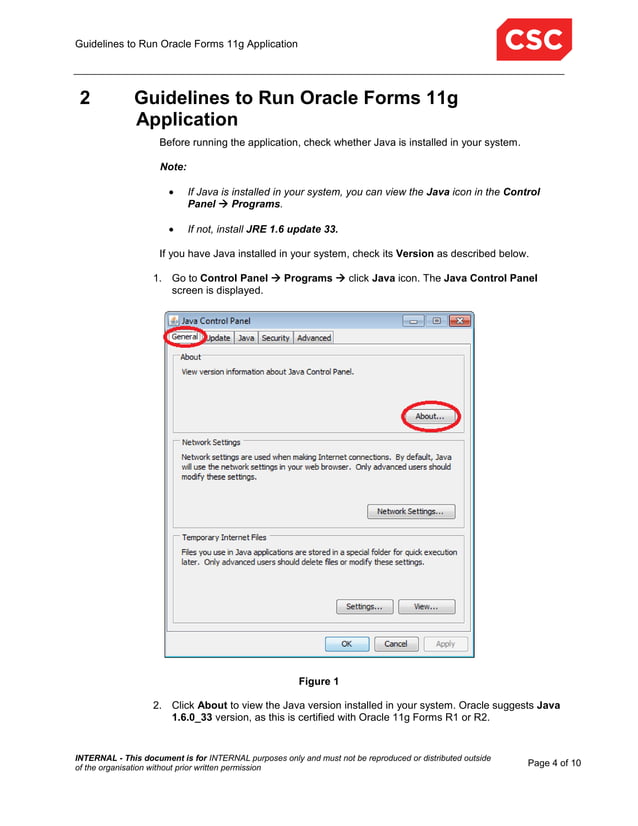 Guidelines to run oracle forms 11g application in client | PDF