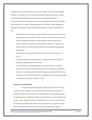 Guidelines to scientific paper writing | PPTX