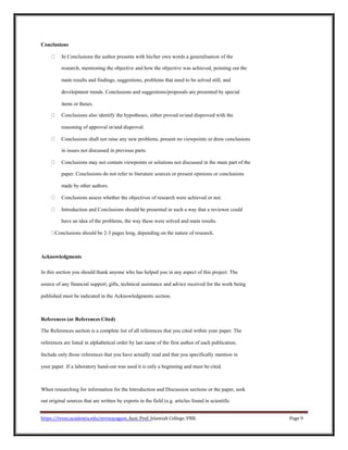 Guidelines to scientific paper writing | PPTX