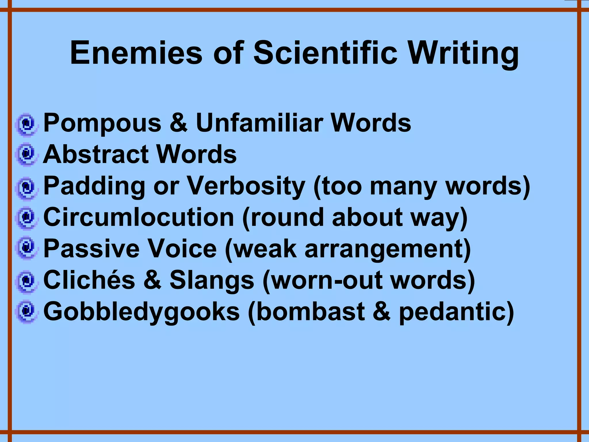 Guidelines to scientific writing | PPT