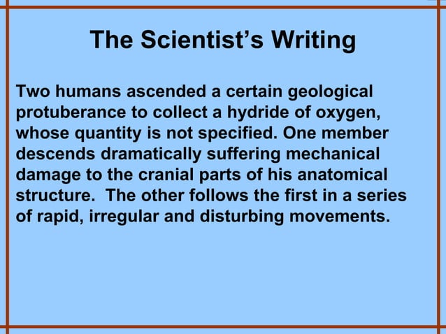 Guidelines to scientific writing | PPT | Science