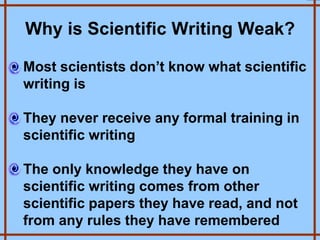Guidelines to scientific writing | PPT