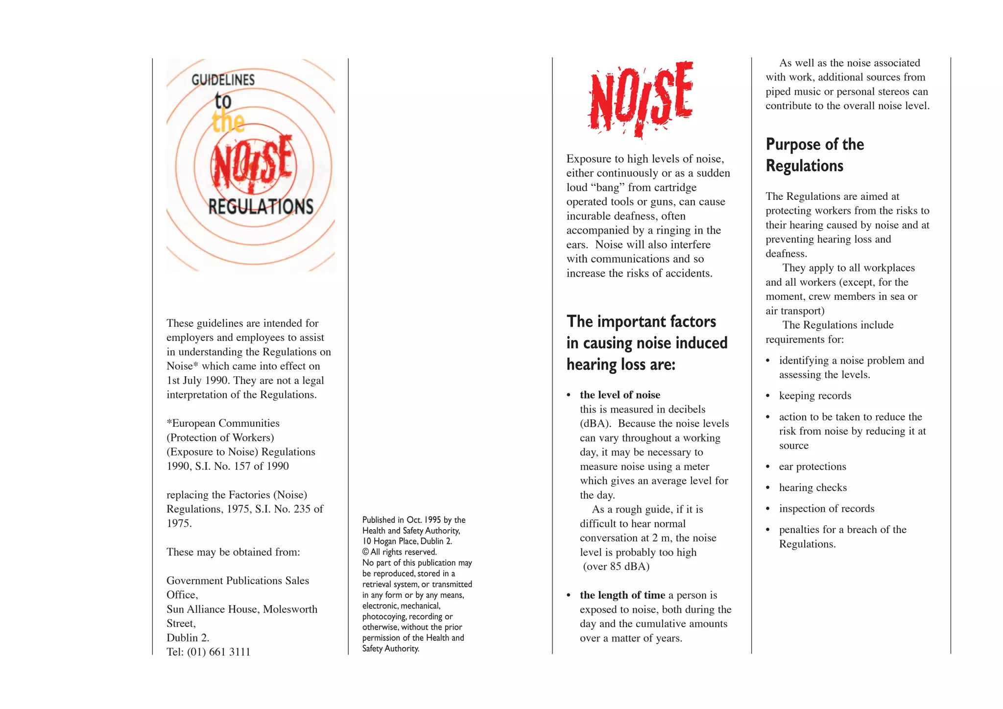 Guidelines to the noise regulations | PDF