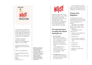 Guidelines to the noise regulations | PDF
