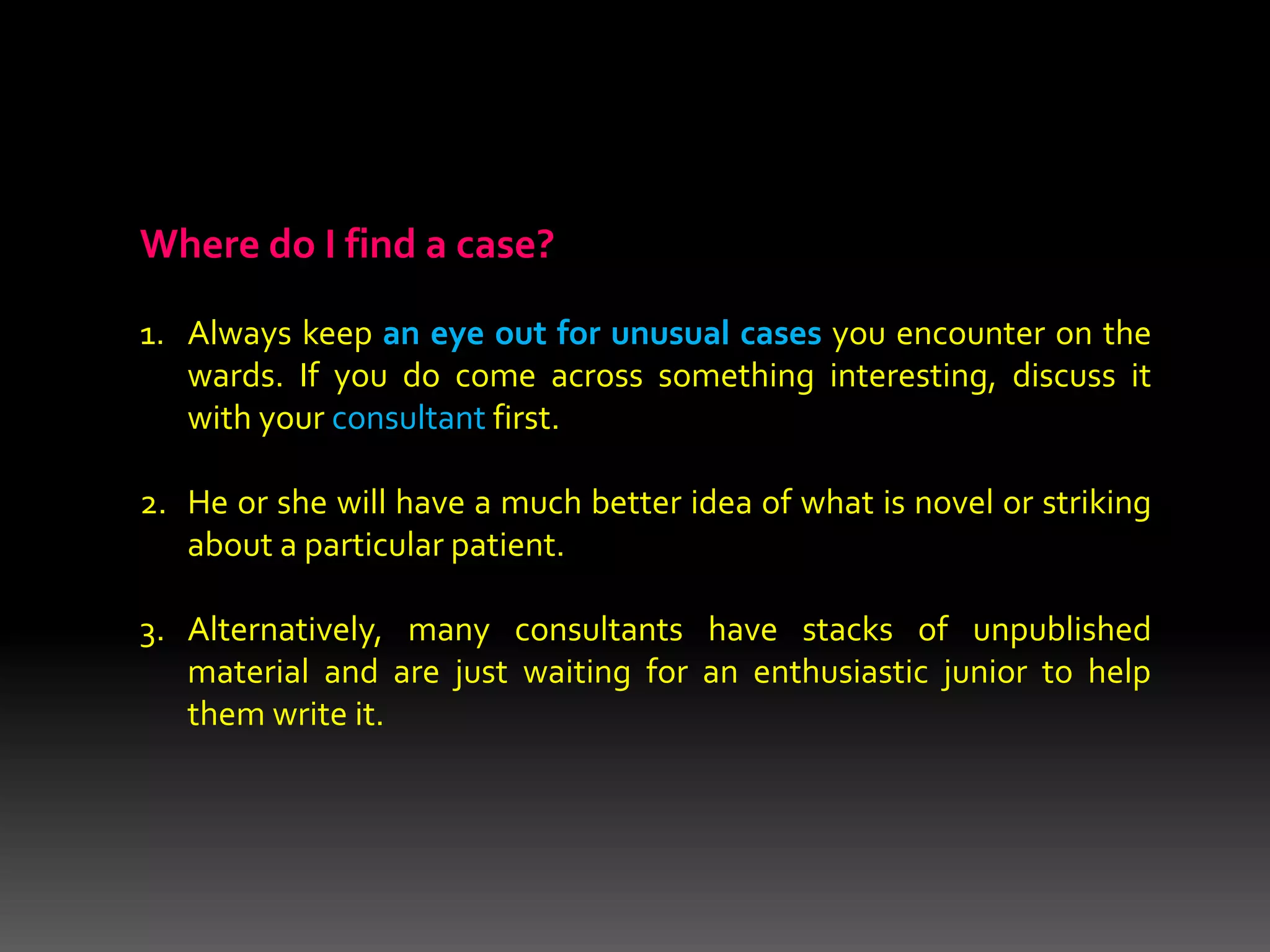 Writing case studies | PPTX